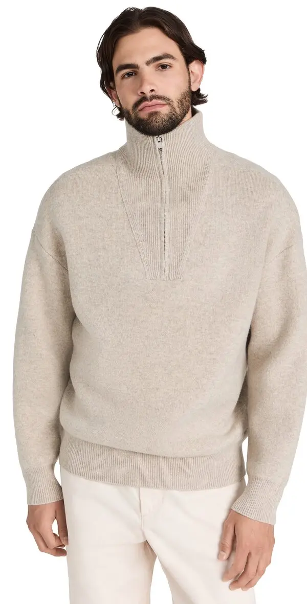 isabel marant etoilrハーフジップセーター　アイボリー Ecru Marner Pullover | Isabel Marant Etoile